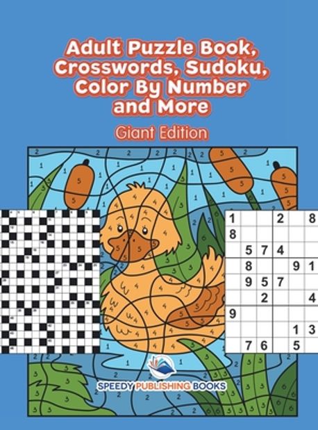 Adult Puzzle Book, Crosswords, Sudoku, Color By Number and More (Giant ...