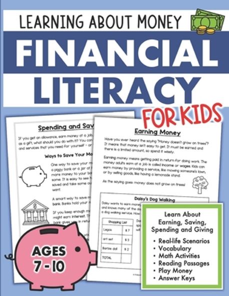 Financial Literacy for Kids Activity Book on Money and Finance ...