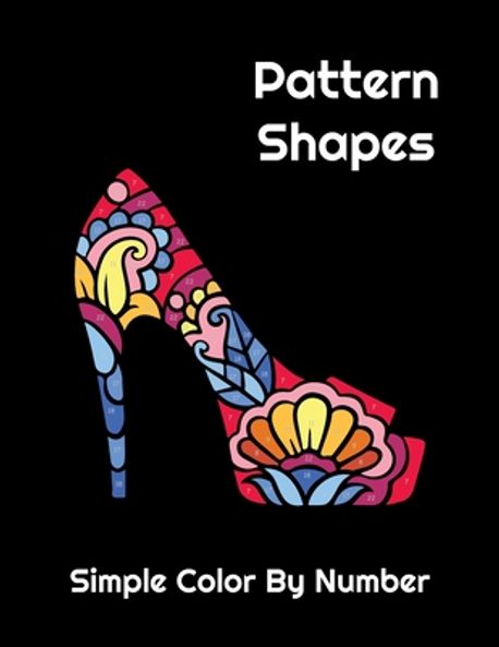 Pattern Shapes Simple Color By Number for Adults | Color by Number Kira ...