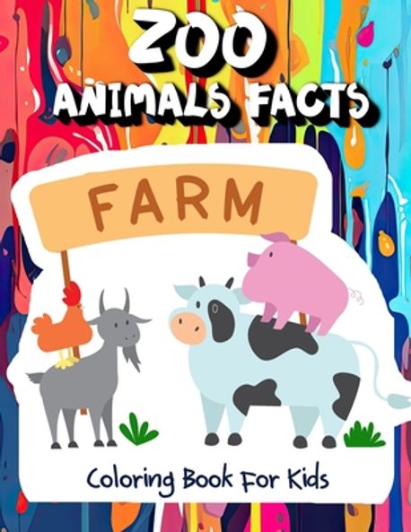zoo animals facts Farm Coloring book for kids | Lart, Vana - 교보문고