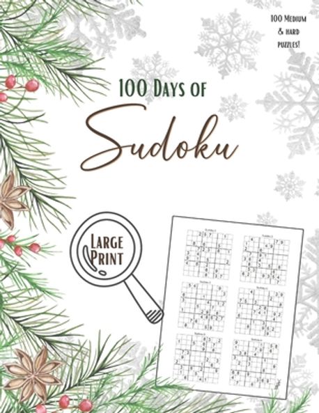 100 Days Of Sudoku - Large Print Sudoku | Rose, Meg - 교보문고