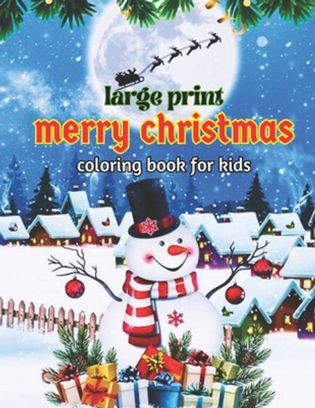 Large Print Merry Christmas Coloring Book For Kids | Books, MIM - 교보문고