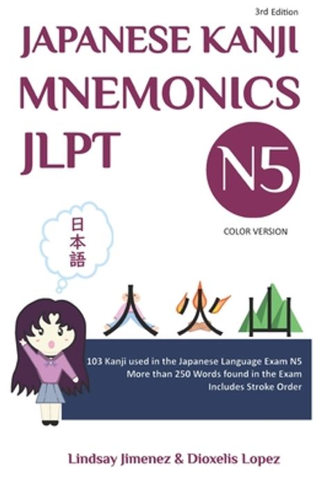 JAPANESE KANJI MNEMONICS JLPT N5 - Color Version | Lopez, Dioxelis - 교보문고