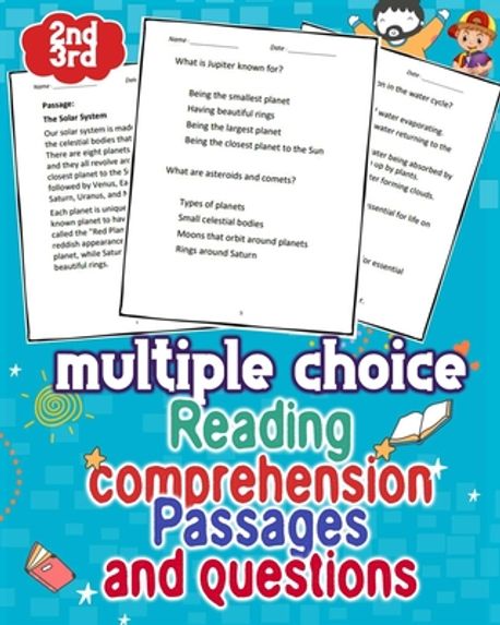multiple choice reading comprehension passages and questions 5th grade ...