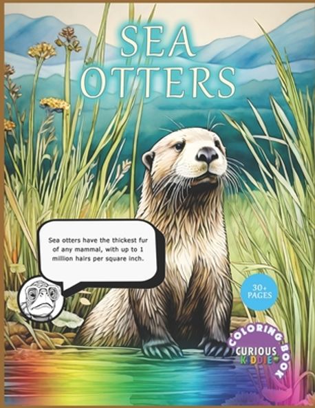 Sea Otters, kids 4-12, aquatic life coloring book | Kiddie, Curious - 교보문고