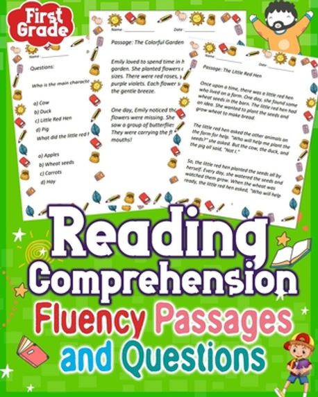 Reading Comprehension Fluency Passages and Questions First Grade ...