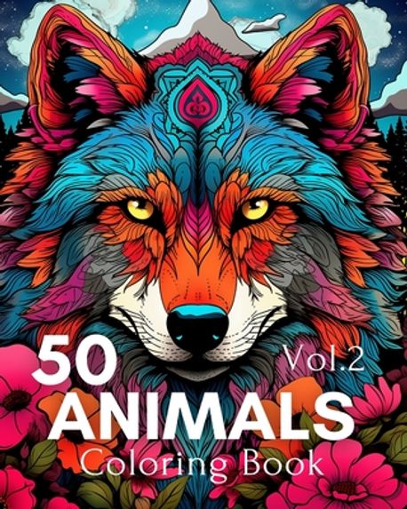 Coloring Book 50 Animals Vol.2 | Animart Publishing House - 교보문고