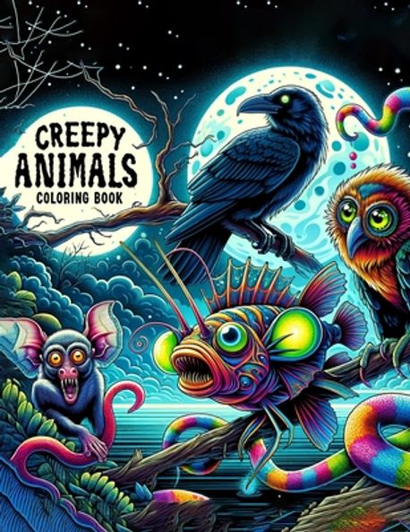 Creepy Animals coloring book | Hudson Art, Jane - 교보문고