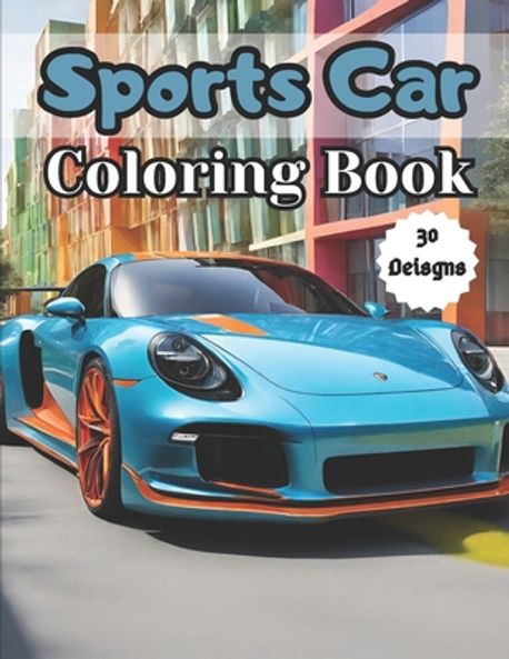 Sports Car Coloring Book - 30 Designs | Wingert's Coloring Books for ...
