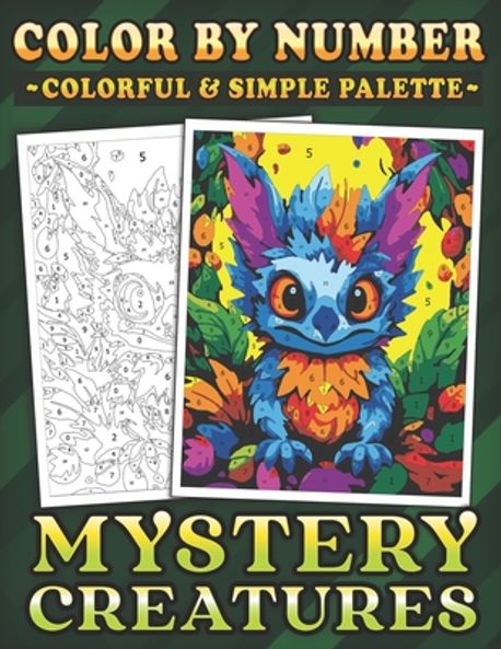 Color by Numbers Colorful & Simple Color Palette Mystery Creatures ...