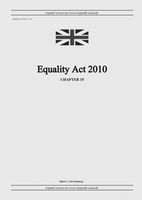 Equality Act 2010 (c. 15) | United Kingdom Legislation - 교보문고