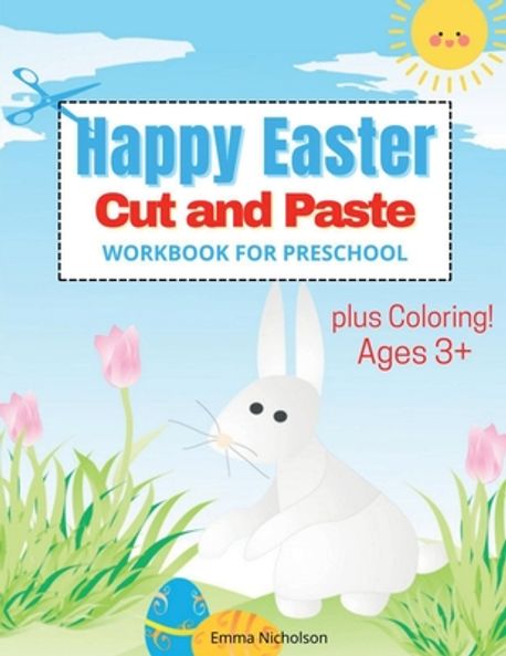Happy Easter Cut and Paste Workbook for Preschool and Toddlers | Emma ...