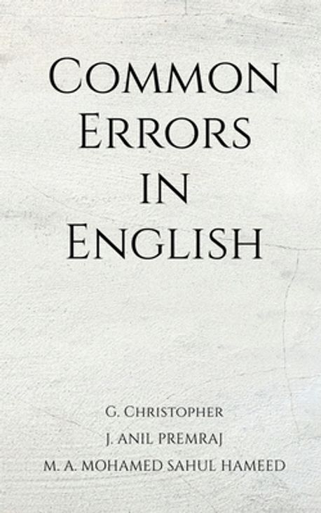 Common Errors in English | G Christopher - 교보문고