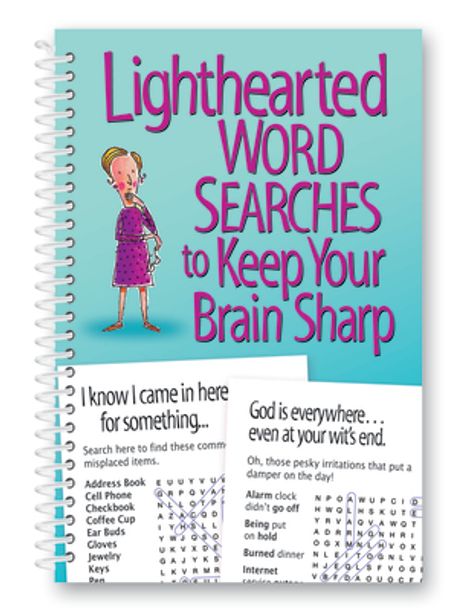 Lighthearted Word Searches to Keep Your Brain Sharp | Product Concept ...
