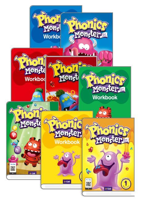 파닉스 몬스터 Phonics Monster SB + WB 전권 | - 교보문고