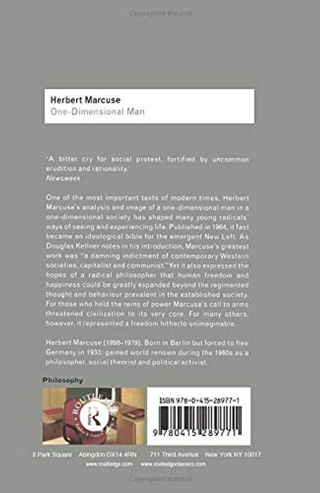One-Dimensional Man | Marcuse, Herbert - 교보문고