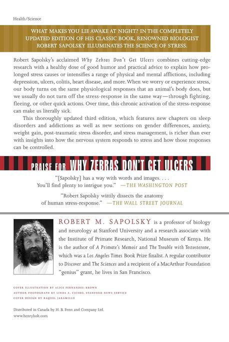 Why Zebras Don't Get Ulcers (Revised and Updated) | Sapolsky, Robert M ...
