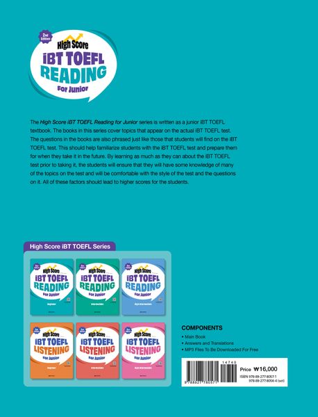 High Score iBT TOEFL Reading For Junior Beginner | Michael A. Putlack - 교보문고