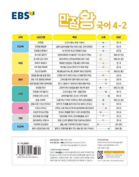 EBS 만점왕 초등 국어 4-2(2024) | EBS교육방송 편집부 - 교보문고