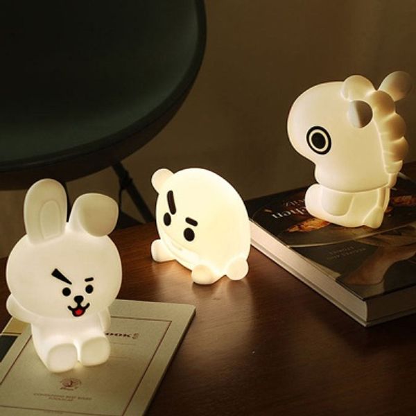 DPE Corp 로이체 LED 무드등 우주스타 BT21 실리콘 무드램프 - 핫트랙스