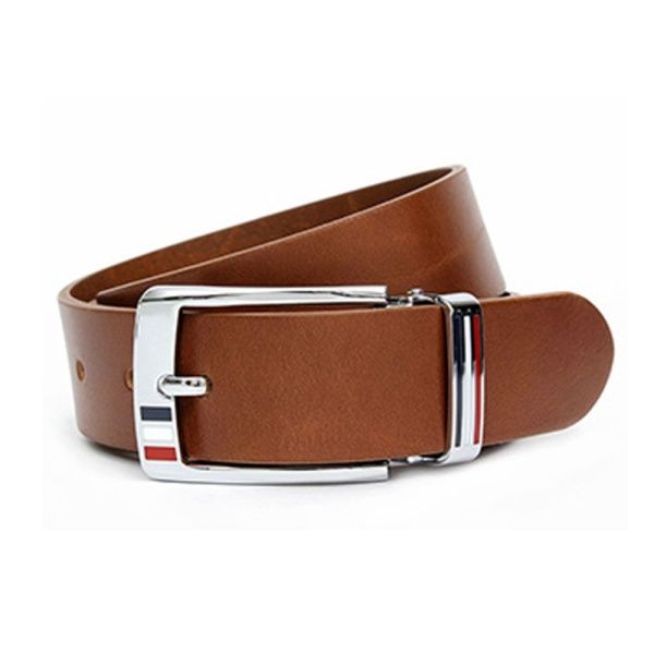 hplusmall 남자 벨트 A6 20대 30대 통가죽 허리띠 -라이트브라운 - 핫트랙스