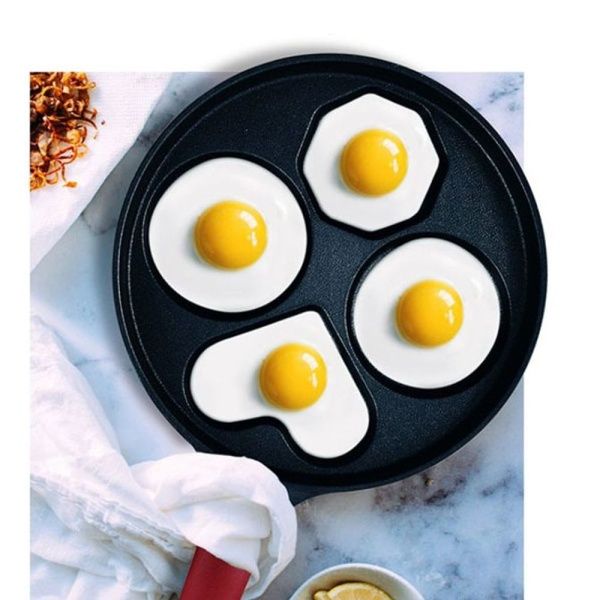 hplusmall 탈렌트쿡 계란 후라이팬 에그팬 팬케이크 팬 4구 26cm - 핫트랙스