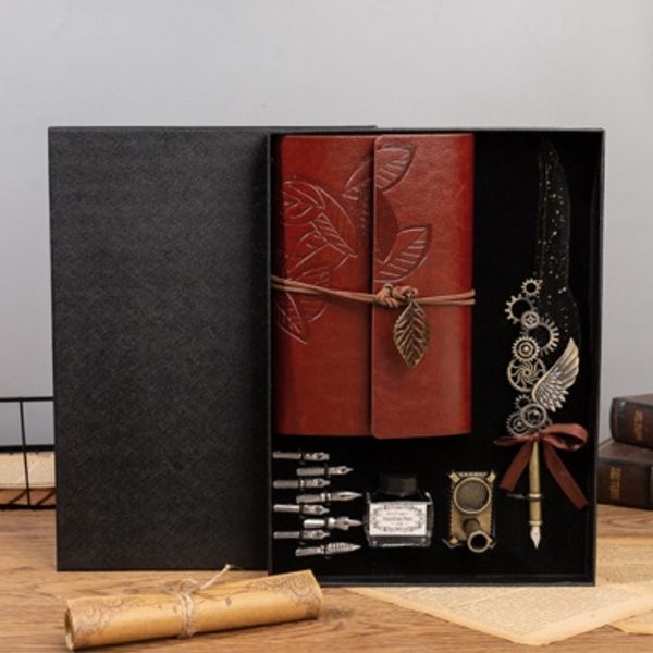 shoppingplan 5종 이카루스 깃털 만년필 노트세트 딥펜 선물세트 - 핫트랙스