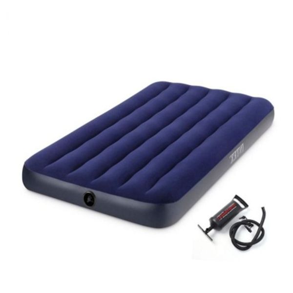 hplusmall DT 캠핑 원룸 휴대용 에어매트+손펌프 수퍼싱글 네이 - 핫트랙스