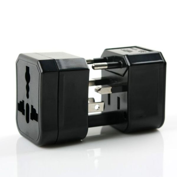 hplusmall (COMS) 여행용 전원변환 아답터 Black/전세계용[WC5D4 - 핫트랙스