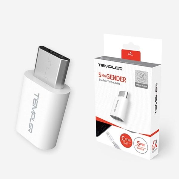 hplusmall 템플러 C타입 TO 5핀젠더 TEM-GCT5 - 핫트랙스
