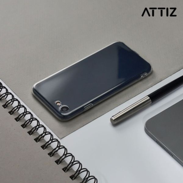 CORE ATTIZ 아띠즈 아이폰SE3 슬림핏 소프트 크리스탈 케이스 - 핫트랙스