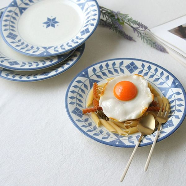 hplusmall 모던 도자기 접시 21cm WCC0874 - 핫트랙스