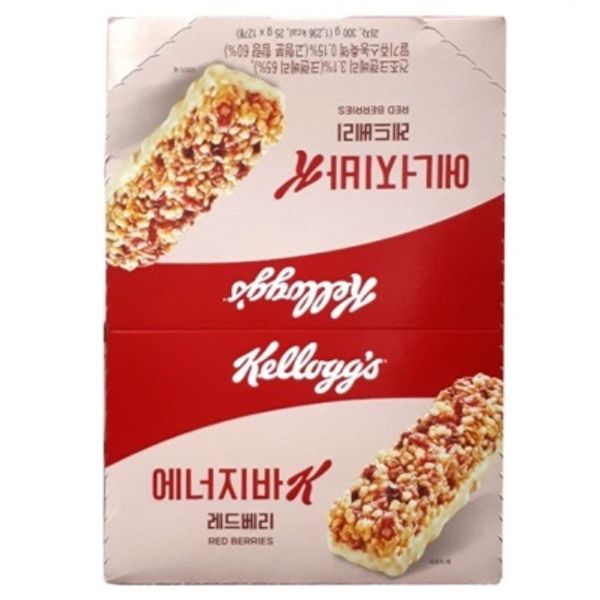 hplusmall 켈로그 레드베리 에너지바 25gx12개 - 핫트랙스