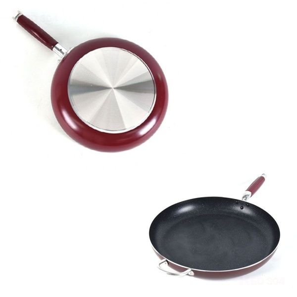 hplusmall 업소용 마블코팅 대형 프라이팬 후라이팬 38.3cm 32호 - 핫트랙스