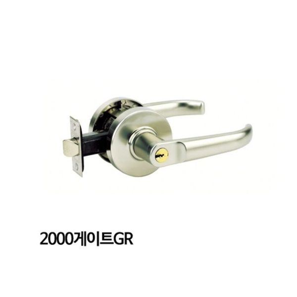hplusmall 정화테크 문고리 도어록 목문레버침실용 2000게이트GR - 핫트랙스