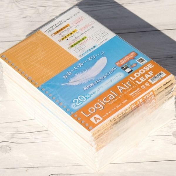 MOONGUBANJUM B5-100매×10권/팩 경량 루스리프 내지..나카바야시 26공 바인더노트 리필 속지-로지컬 에어 7mm 라인 HB-17s - 핫트랙스