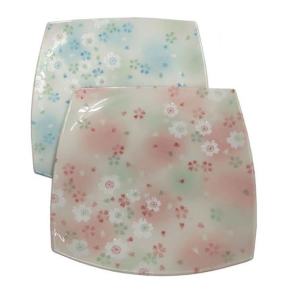 hplusmall 도자기 접시 그릇 원형 접시 플레이팅 식기 2P 22cm - 핫트랙스