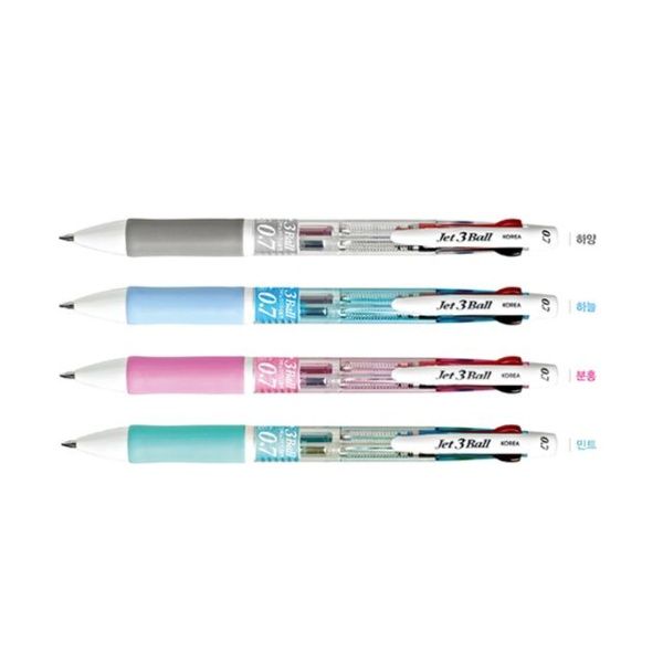 hplusmall 제트 3볼 0.7 화이트 1자루 자바펜(WB7DF6D) - 핫트랙스