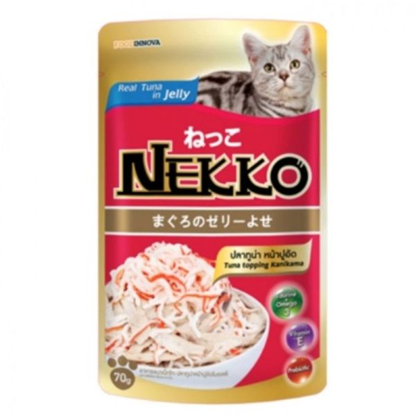 hplusmall 네코 참치토핑 게맛살 파우치 70g (박스/12개입) - 핫트랙스