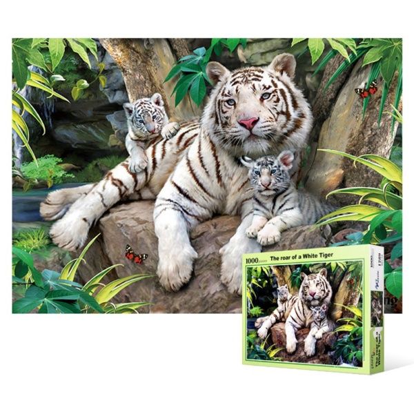 hplusmall 1000피스 직소퍼즐 - 백호가족의 쉼터 2 - 핫트랙스