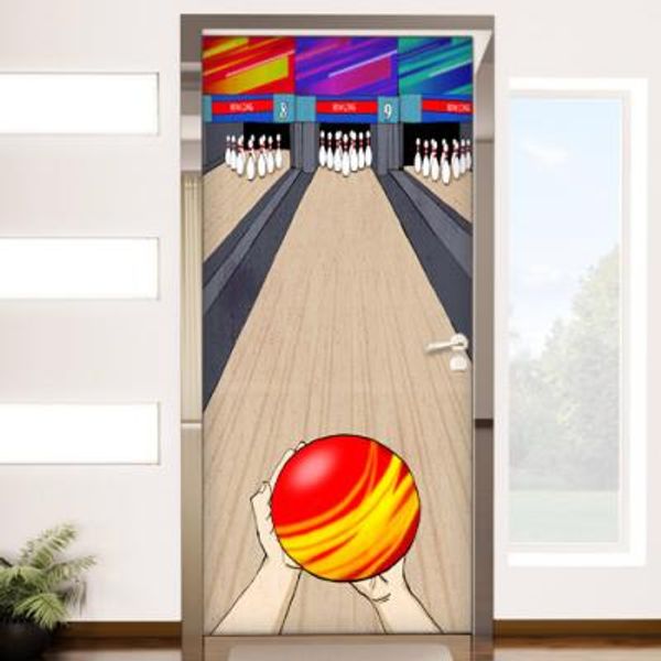 ggoomim ij737-볼링장_현관문시트지 - 핫트랙스