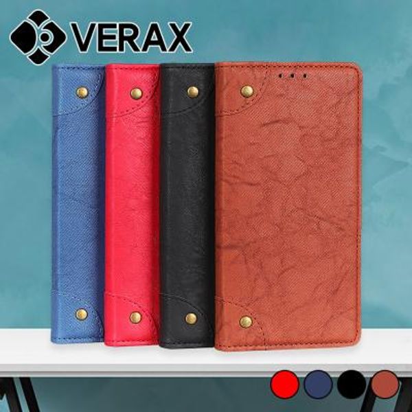 VERAX P532 아이폰12프로 사이드 포인트 레더 가죽 케이스 - 핫트랙스