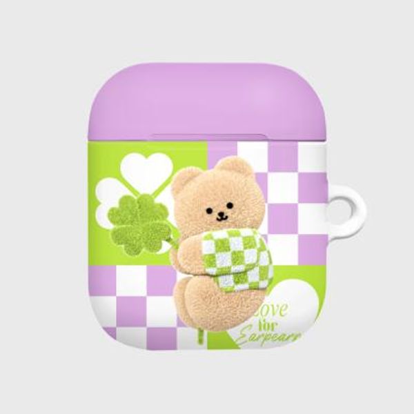 EARPEARP CLOVER COVY PATTERN-PURPLE(에어팟-하드) - 핫트랙스
