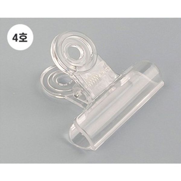 hplusmall 투명 클립 플라스틱 다용도 집게 4호 X30개 문서집게 - 핫트랙스