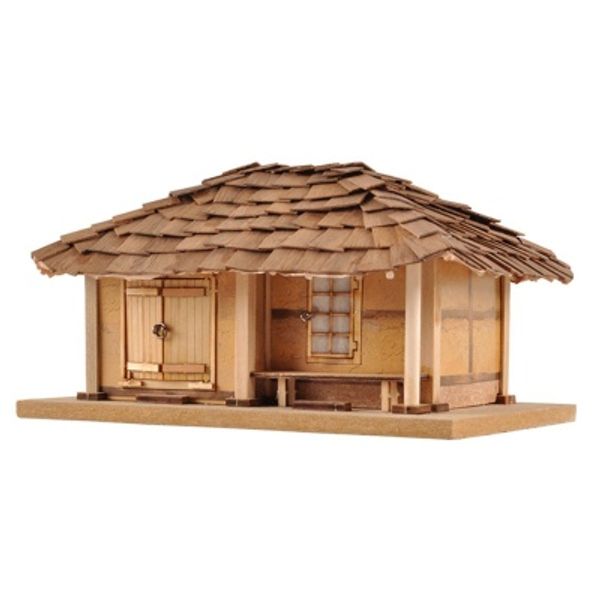 hplusmall 1 40 목재 입체퍼즐 영공방 너와집 2칸 - 핫트랙스