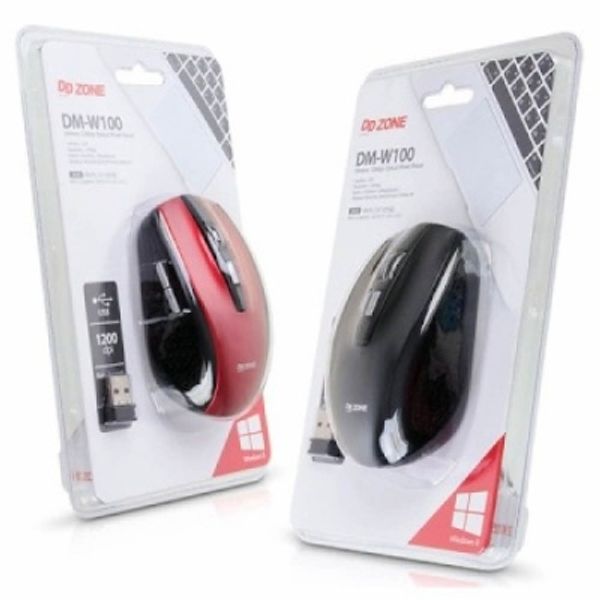 hplusmall 마우스 DDZONE(DM-W100)무선(검정 레드 2종) - 핫트랙스