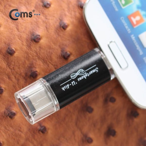 hplusmall Coms 스마트폰 OTG USB 카드리더기. BLACK (Micro SD - 핫트랙스