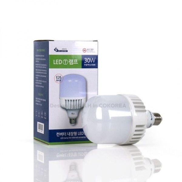 hplusmall 건식 LED 원통T램프 30W 소모갈 E26 주광 KS 89051 - 핫트랙스