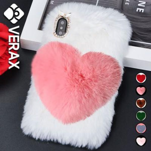 VERAX P245-2 갤럭시Jean 화이트 퍼 실리콘 케이스 - 핫트랙스