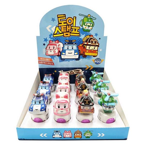 hplusmall 로보카폴리 토이 스탬프 (12개 1세트)(WEBCB92) - 핫트랙스